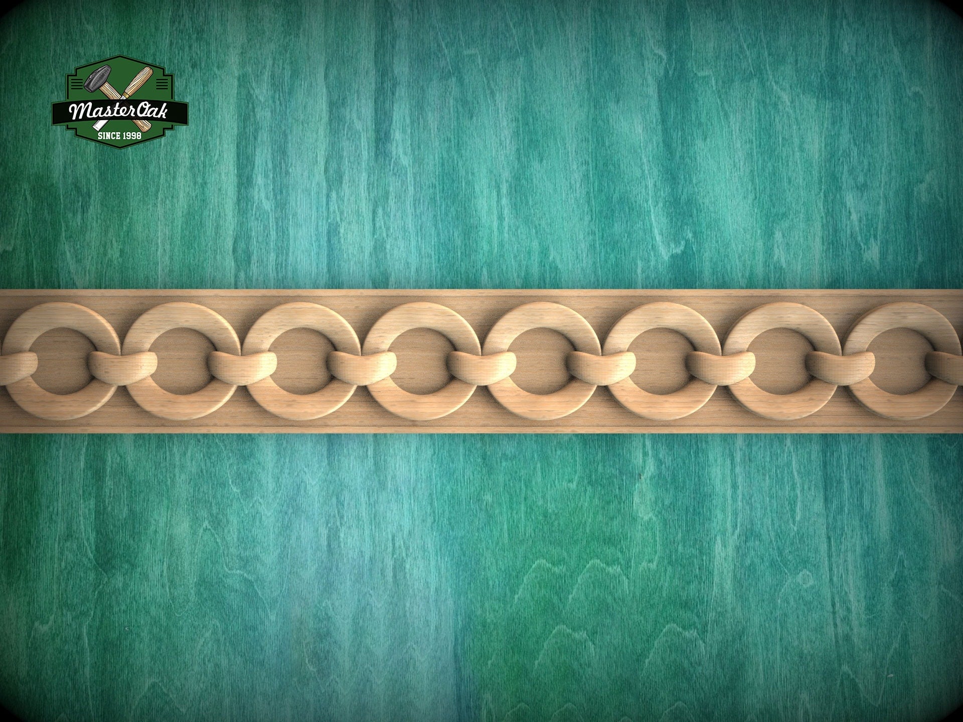 Continuous Ring Chain Moulding - Modern and Traditional Decor , 40" Cl