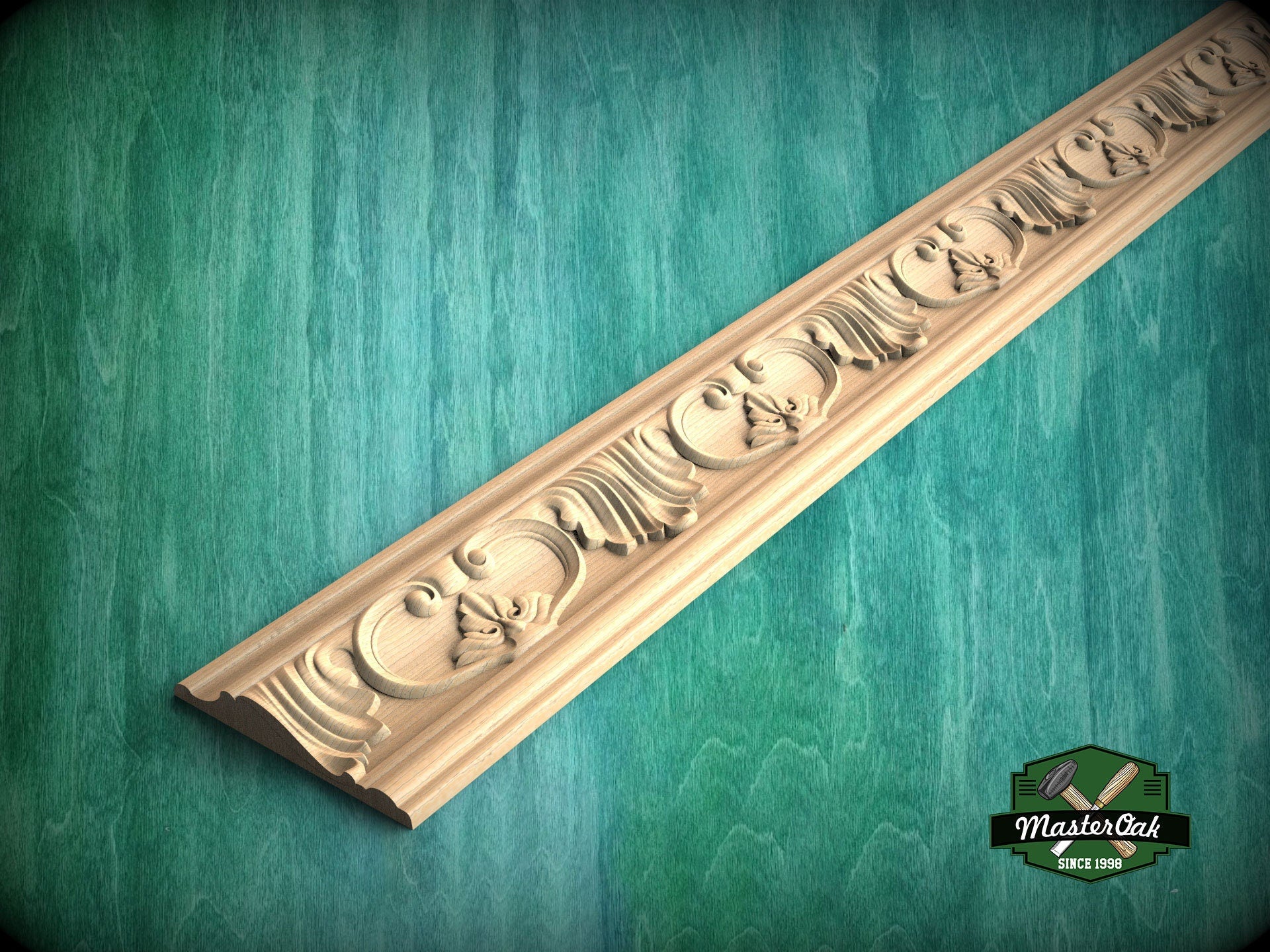 Regal Acanthus Scroll Molding - Architectural Grandeur, 40" Decorative