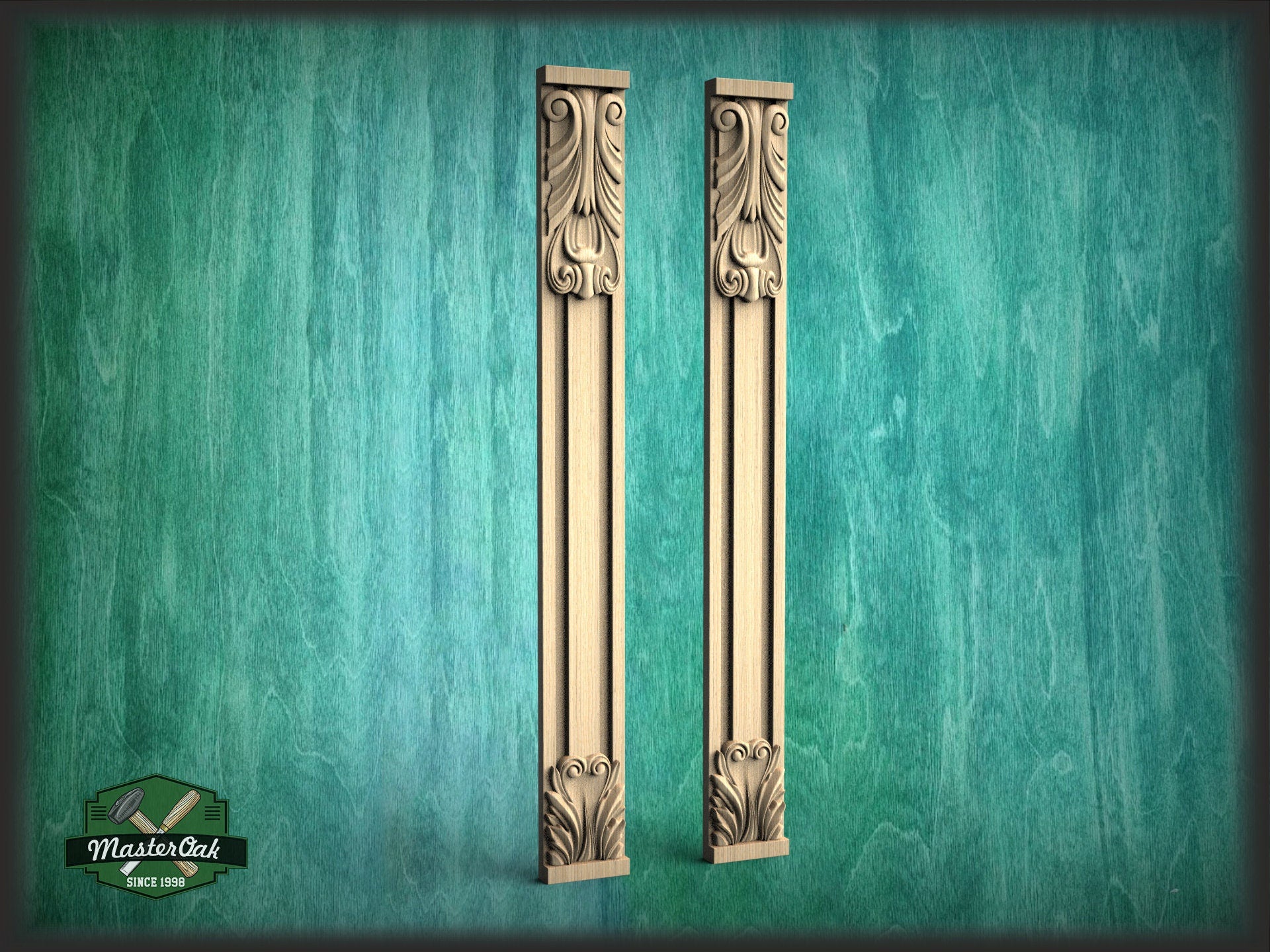 Buy Wood Pilasters for Fireplace Set online - MasterOak