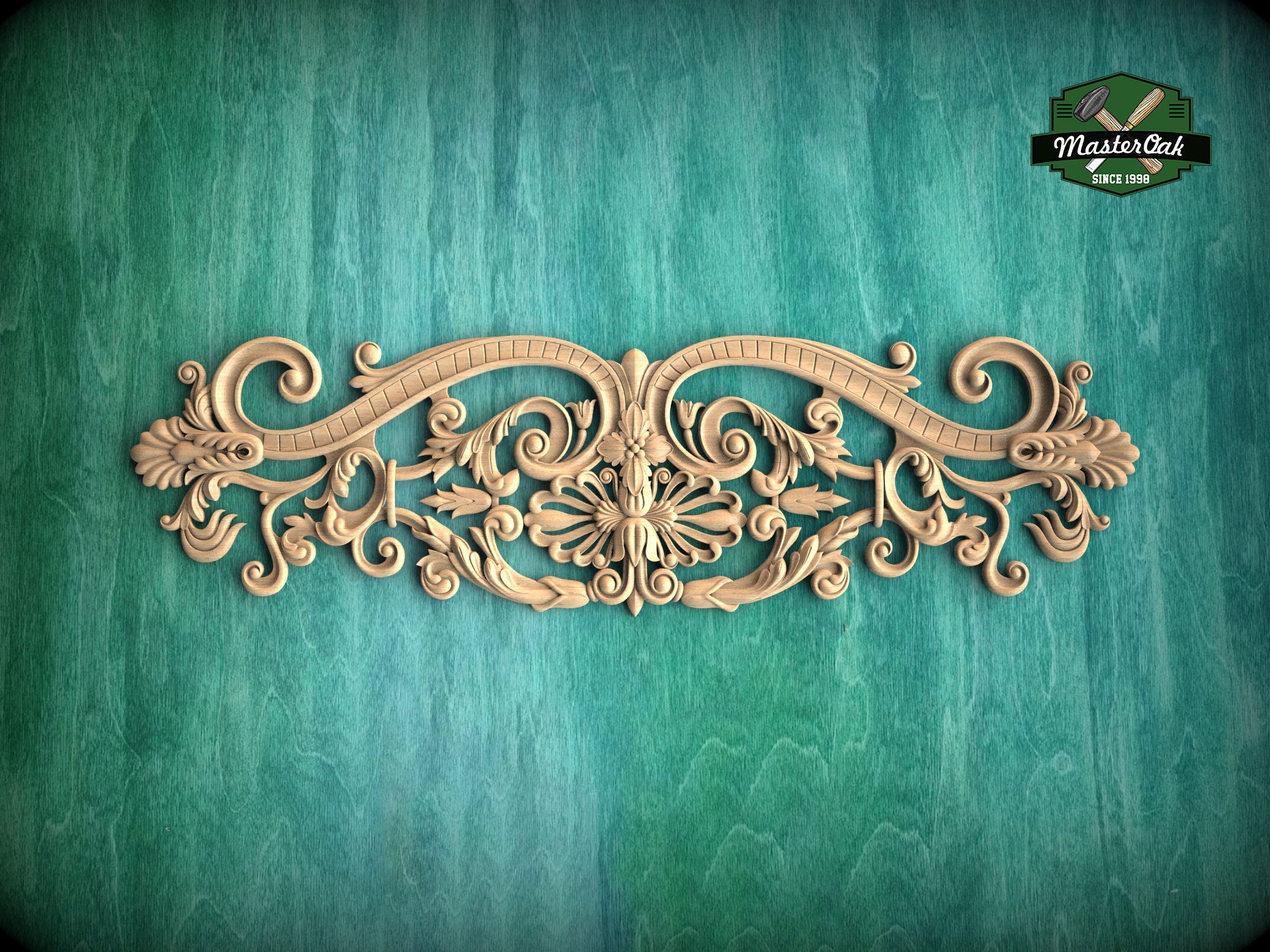 Regal Baroque-Style, Elegant Wooden Baroque Scrollwork Wall Decor